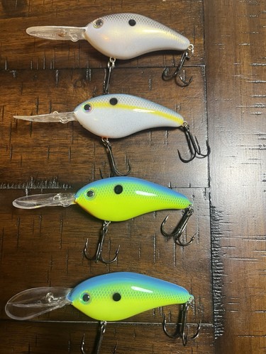 (Lot of 8) Strike King 5/6XD Crankbaits Fishing Lures Assorted Colors ...