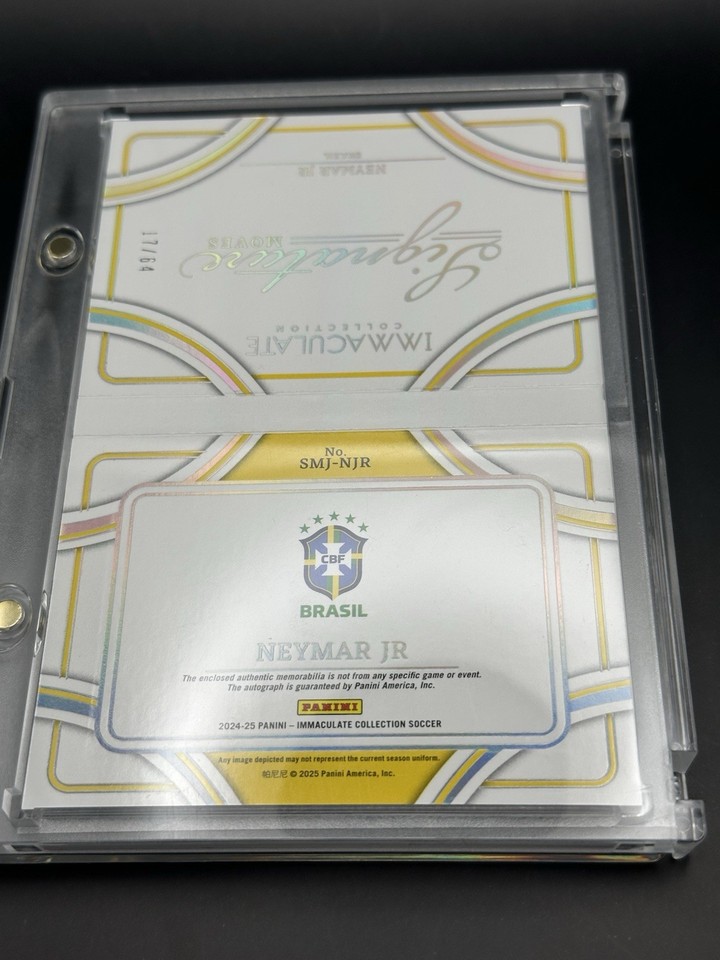 2024-25 Immaculate Neymar Jr Signature Moves Patch Auto Booklet 17/64 ...