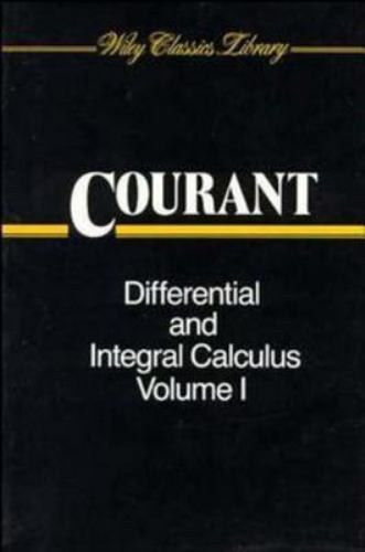 Differential and Integral Calculus by Richard Courant (1937, Hardcover ...