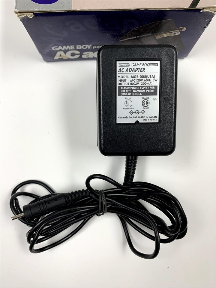 Official Nintendo Gameboy Pocket Gameboy Color GBC AC Adapter w/ Box | eBay