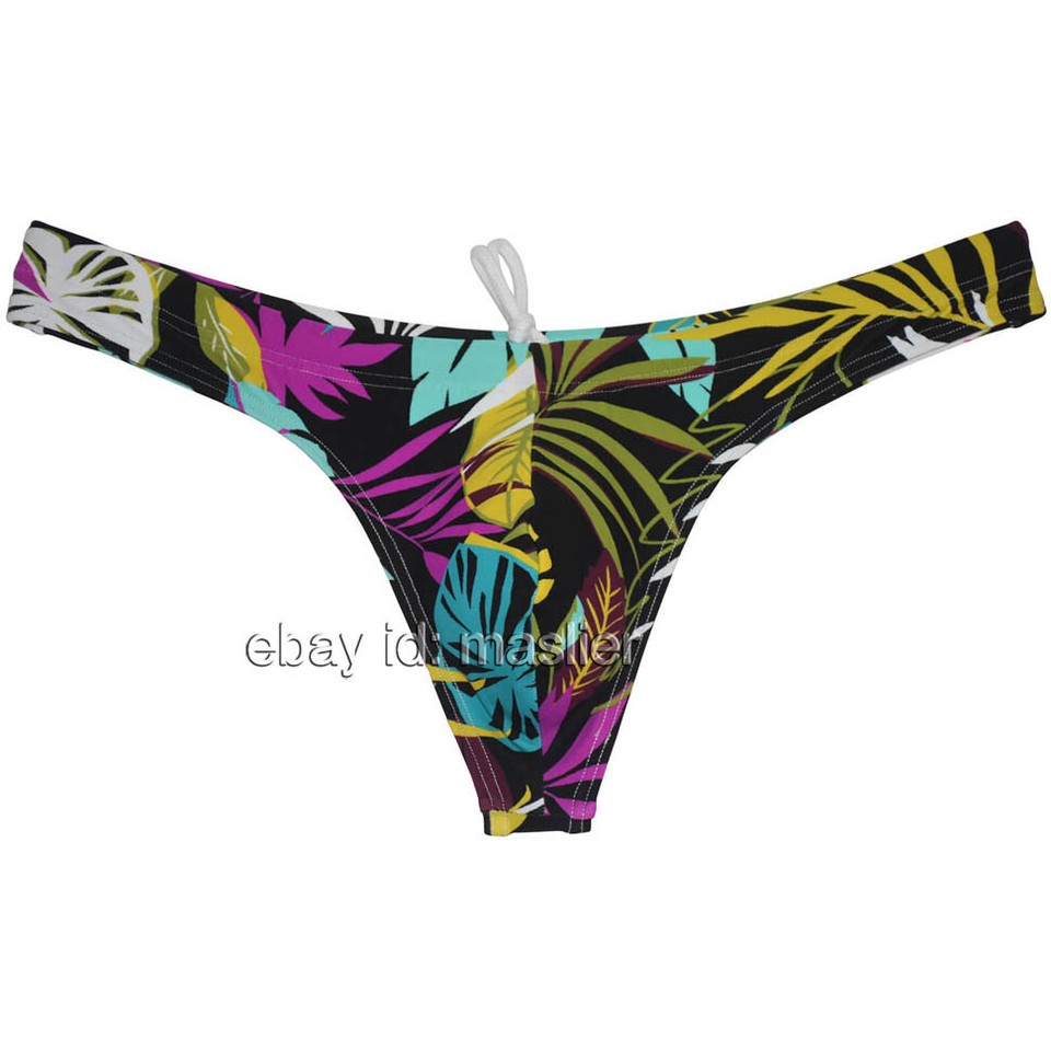 Men's Bikini Thong Swimwear Board Short Trunks Contour Pouch Tangas ...