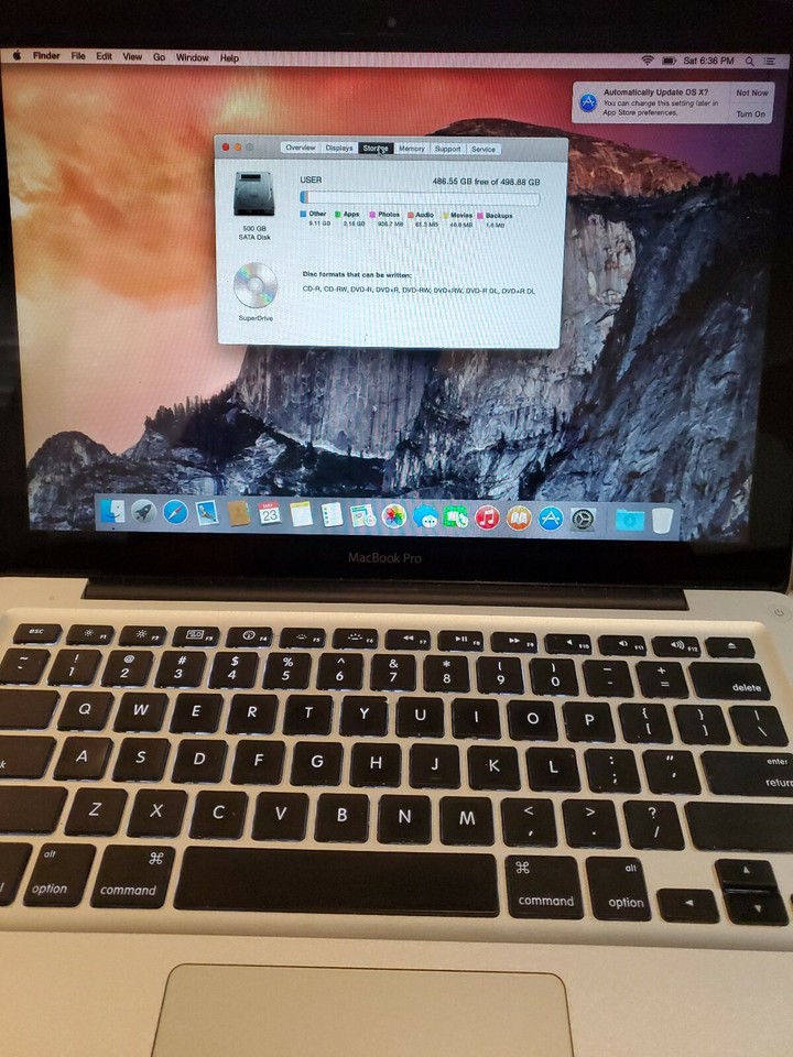 2011 Apple MacBook Pro 13" 2.3Ghz i5 4GB RAM 500GB HDD | eBay