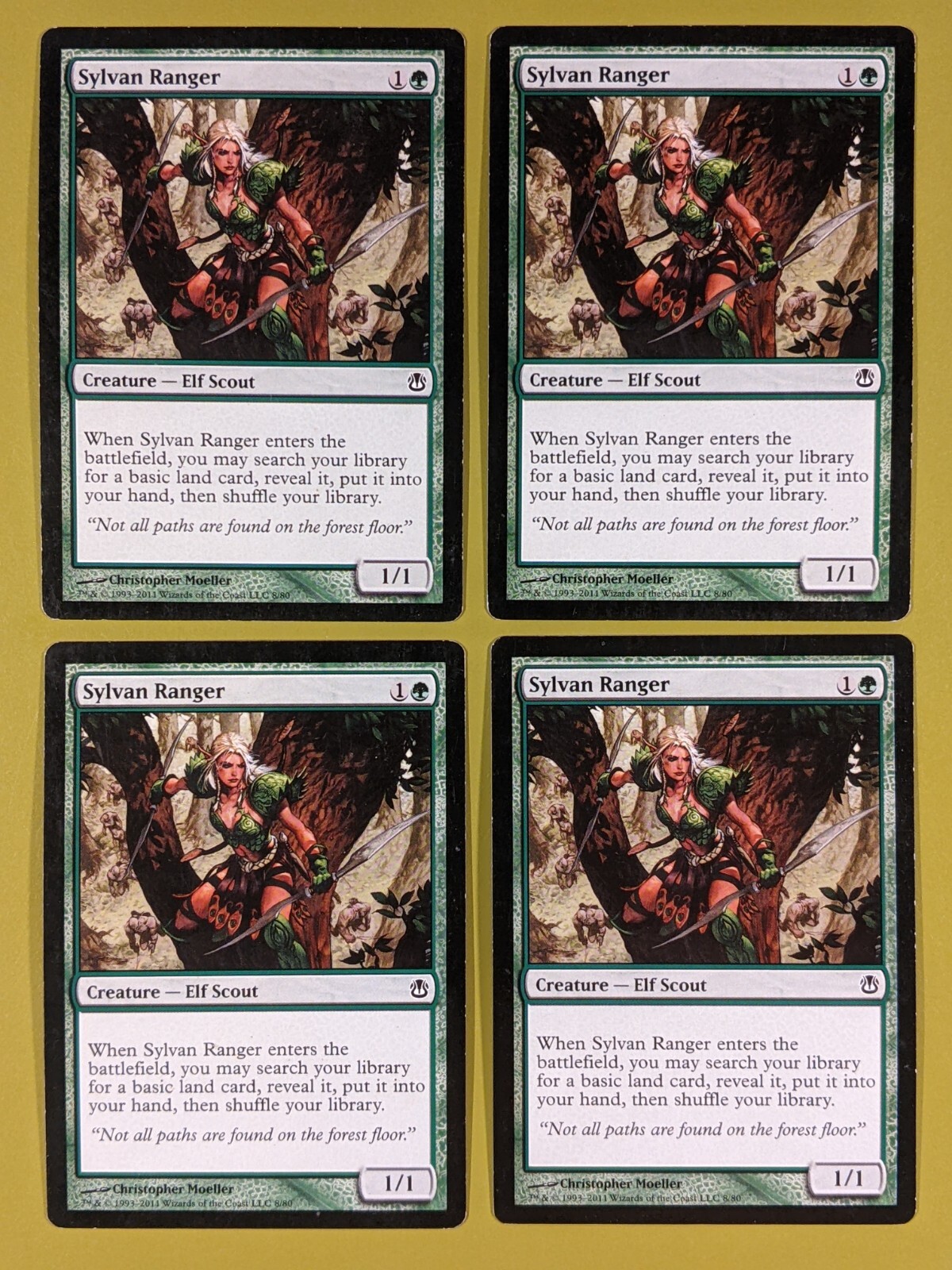 Sylvan Ranger x4 Duel Decks: Ajani vs. Nicol Bolas 4x Magic the ...