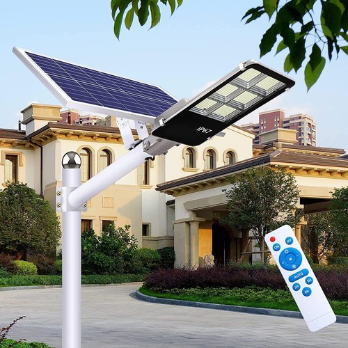2500W Commercial LED Solar Street Lights Outdoor Dusk to Dawn IP65 ...