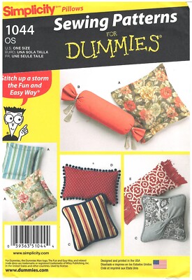 2015 Simplicity Pillows 1044 Sewing Patterns for Dummies sewing pattern ...