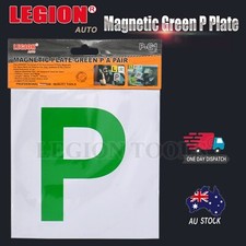 2pcs Magnetic Green P Plates P2 Driver Licence Probationary Car ...