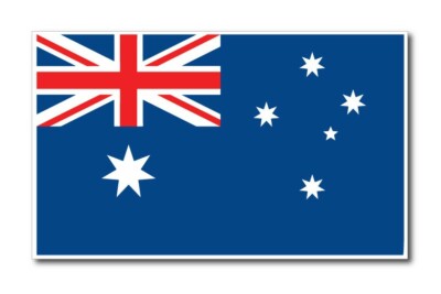 25cm Australian Flag Car RV motorhome sticker, window sticker, 4x4 ...