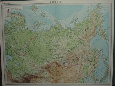 1920 LARGE MAP ~ SIBERIA MONGOLIA TOBOLSK KOREA RUSSIA FINLAND | eBay UK