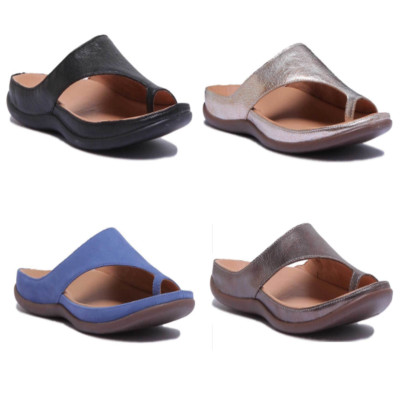Strive Capri Womens Leather Toe Loop Mule Sandals Size 3 - 8 | eBay