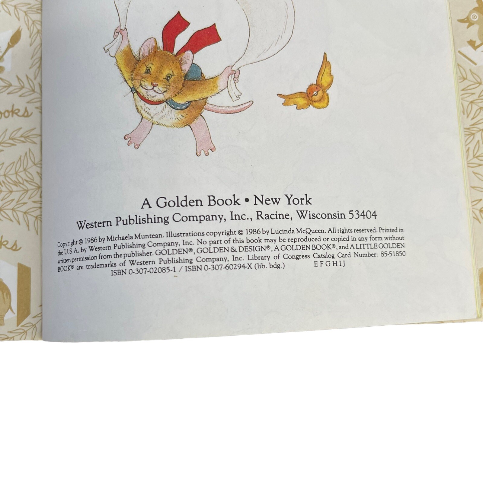 1986 Little Golden Book #204-57 Theodore Mouse Up In The Air by ...