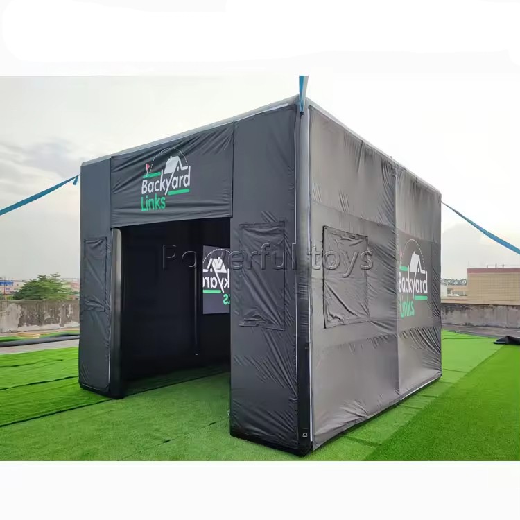 Portable Outdoor Inflatable Golf Field Inflatable Golf Simulator Tent ...