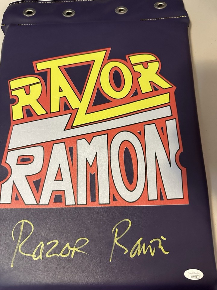 Autographed Razor Ramon Full Size Turnbuckle Pad WWE WWF WCW COA JSA | eBay