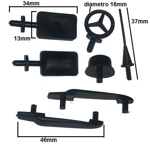 Dynamic 20920006 Parts For Mercedes Car Mirrors Bumpers Antenna Symbol ...