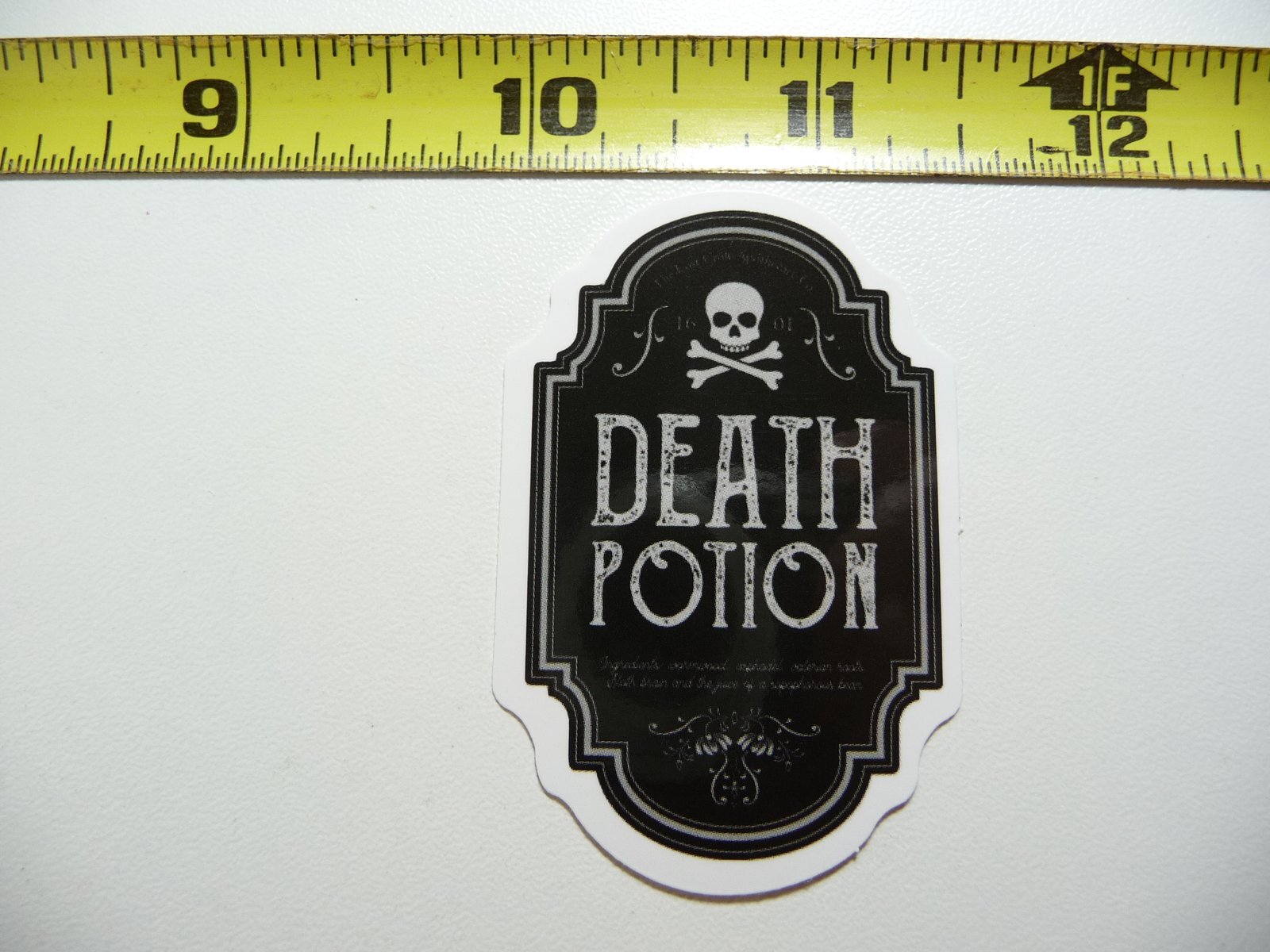 DEATH POTION DECAL STICKER WITCHCRAFT POTION SPELL WITCH GOTH LABEL ...