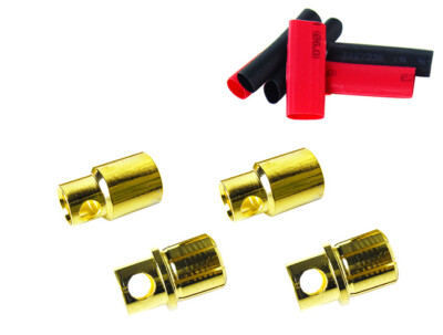 Lectron Pro 8mm Bullet Connectors ( 2Male, 2Female) CSRBC8MM-2 | eBay
