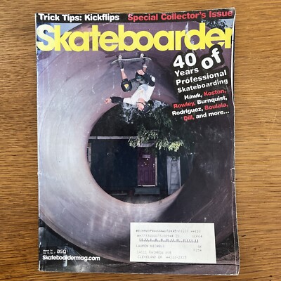 Skateboarder Magazine Vol.13 No.7- 40 Years of Pro Skatin (March 2004 ...