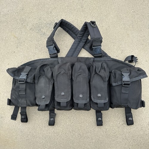 Old Gen Blackhawk Industries Commando Chest Rig Harness Vest Black Made ...
