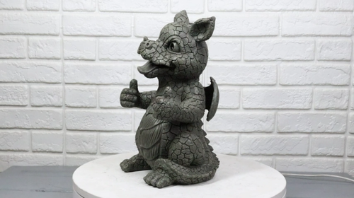 Ebros Whimsical Good Job Thumbs Up Dragon Garden Statue 10"H | eBay