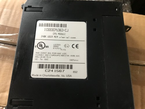 GE Fanuc IC693CPU363-CJ CPU Module 240K User MEM | eBay