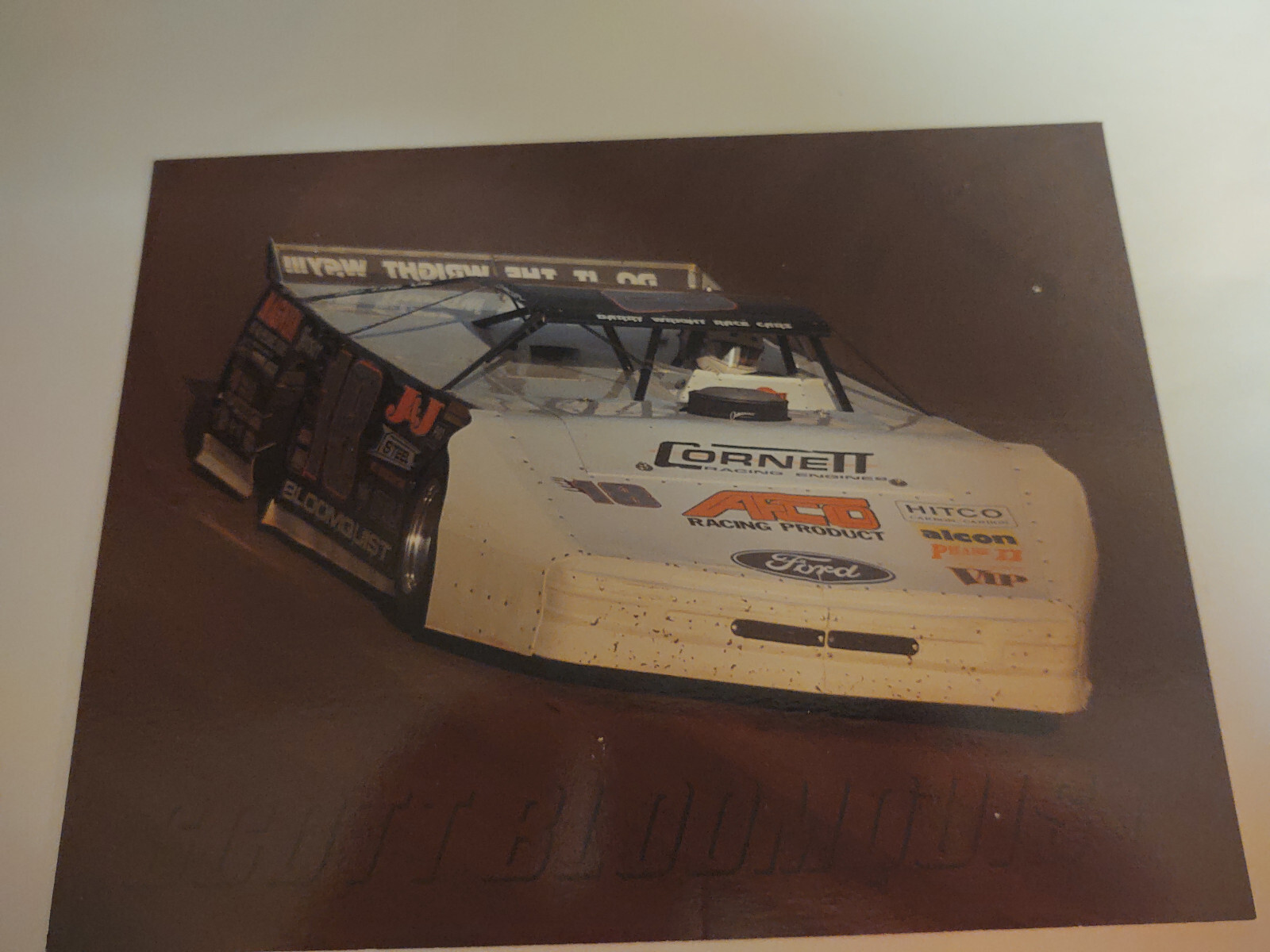 Racing Postcard Scott Bloomquist #18 Barry Wright Ford 1995 | eBay