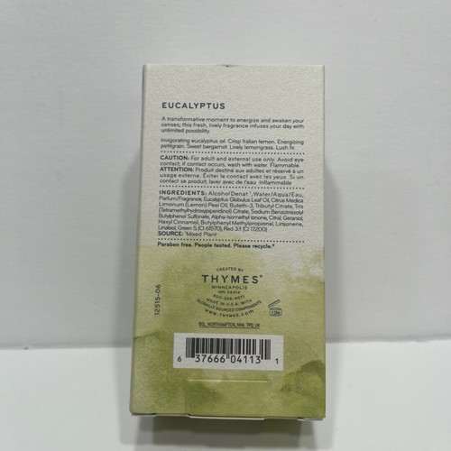 Thymes Eucalyptus 50ml Women's Eau de Cologne for sale online | eBay