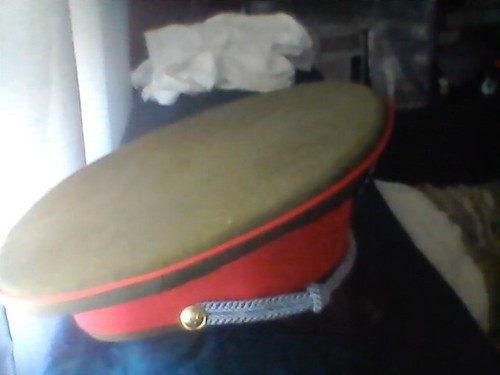 59cm Collectable Military Officer Captain's Visor Hat Chinese Communist ...