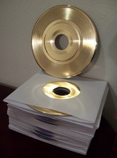 Blank Gold Plated LP Record RIAA Quality to Custom Customize Award Disk ...