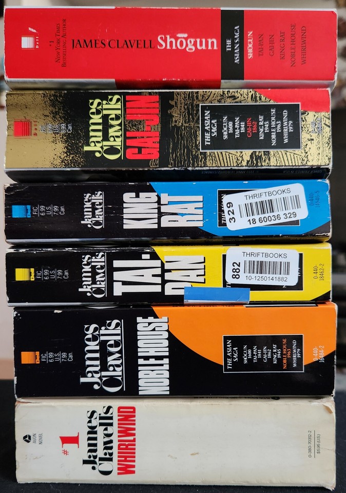 James Clavell~Lot 6 PB~Asian Saga Series 1-6~Shogun~Gai-Jin~King Rat+ ...