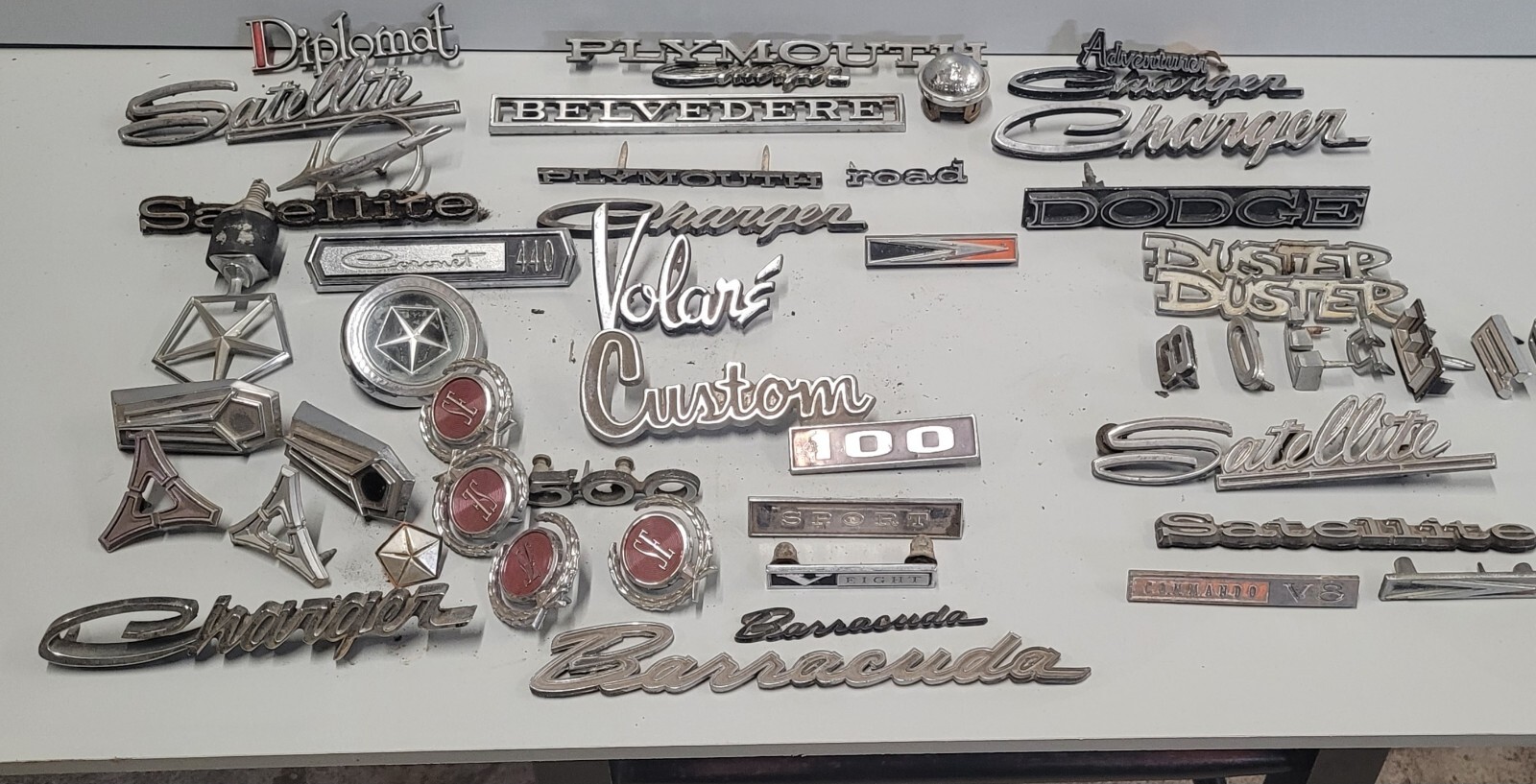 Lot Of Mopar Emblems Plymouth Dodge Roadrunner Charger Volare Belvedere ...
