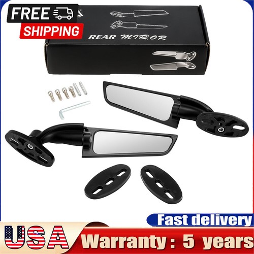 Motorcycle Rearview Mirror Adjustable Rotating Side Mirrors For ...