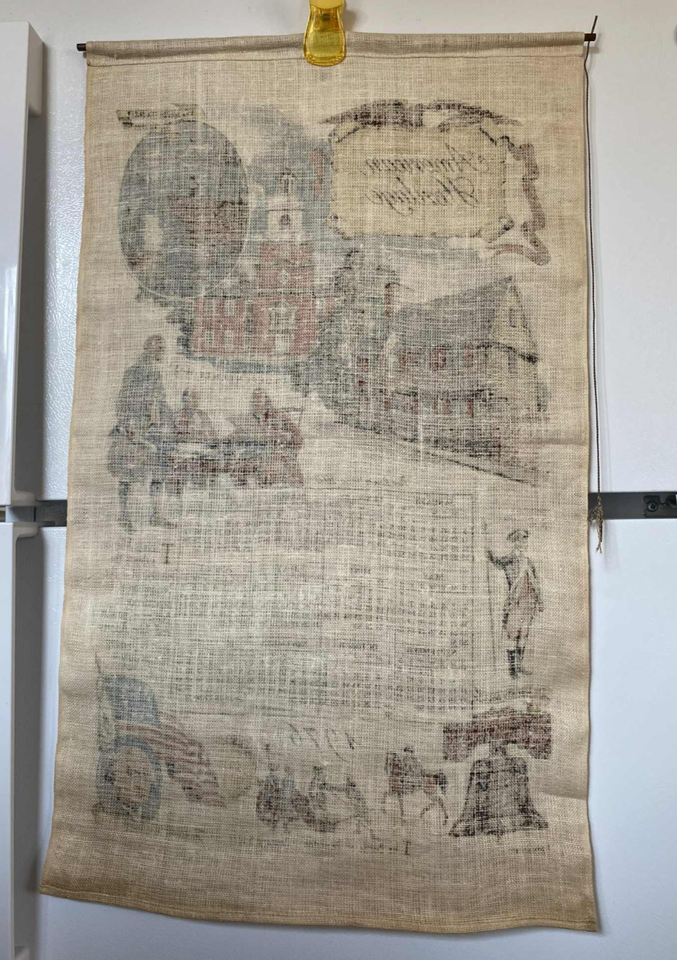 1976 American BICENTENNIAL Heritage Linen Wall Calendar R. Batchelder ...