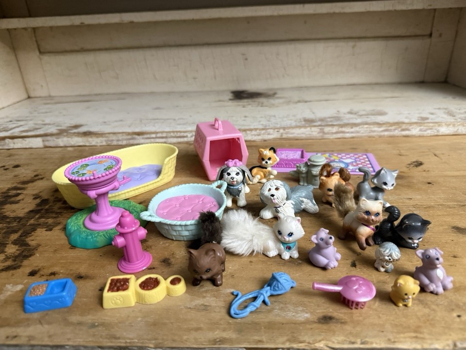 Vintage LOT Of My Littlest Pet Shop Kenner LPS 1992-1995 Cat Dog Bed ...