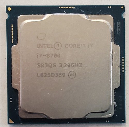Intel Core i7-8700 Computer Desktop Processor 3.2 GHz, 6 Cores, LGA ...