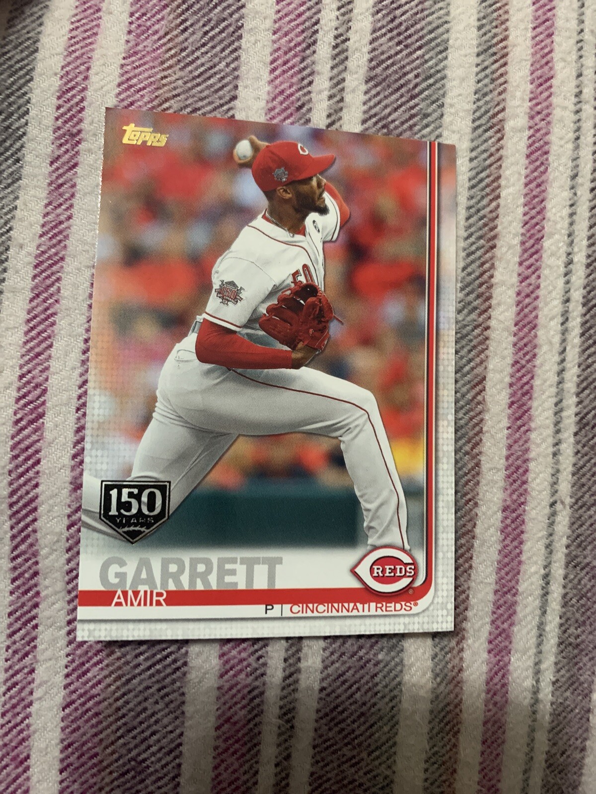 2019 Topps Update 150 Years Gold Stamp Amir Garrett #US288 - Cincinnati ...