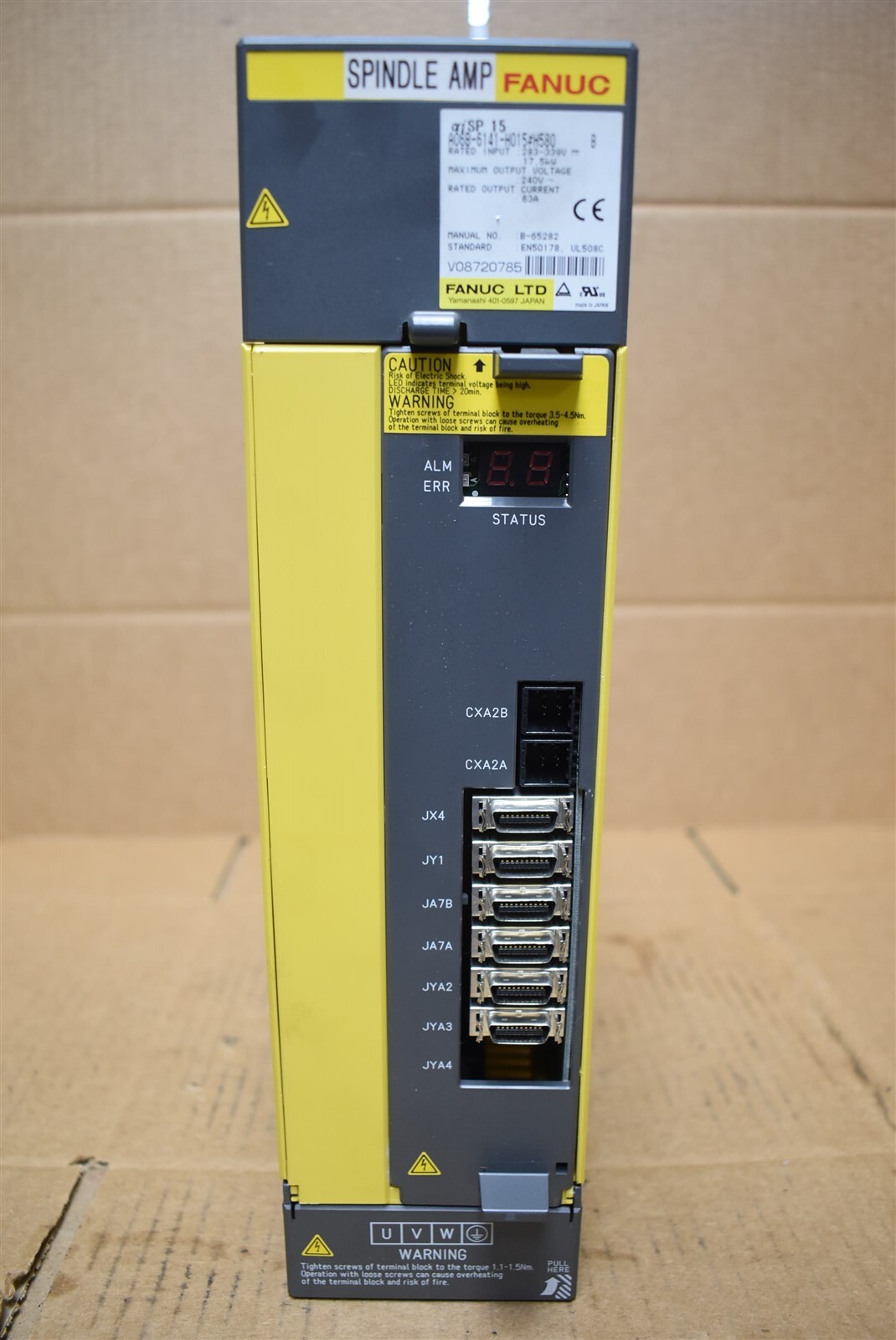Fanuc CNC Spindle Amplifier Part No. aiSP 15 A06B-6141-H015#H580 B NO ...