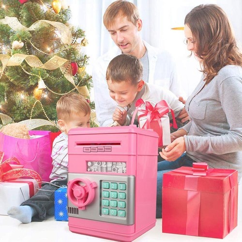 Electronic Automatic Digital Money Saving Box Cash Coin Box Piggy Bank ...