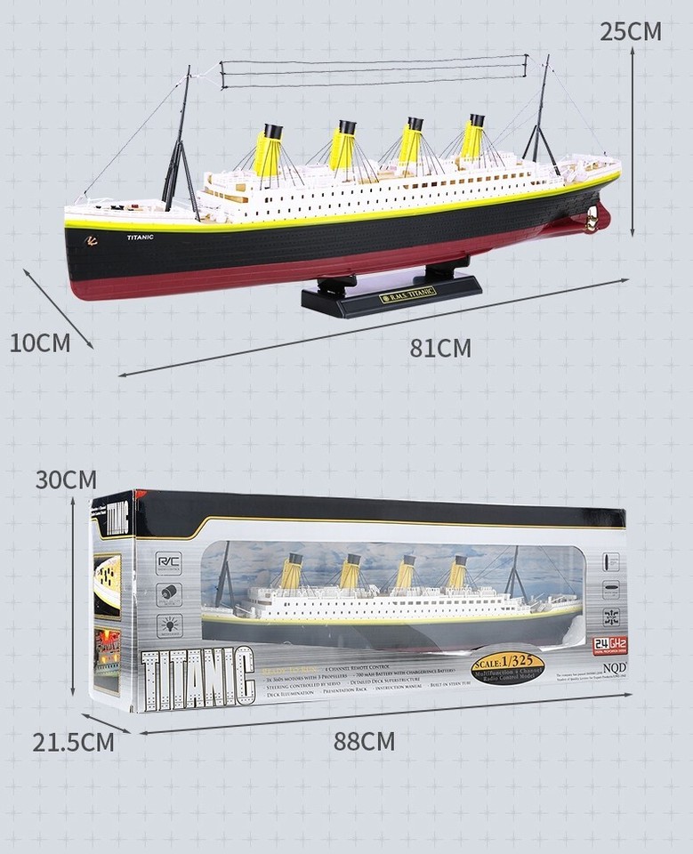 RC Remote Control 2.4G RTR 1/325 Titanic 32" Boat Yacht With Lights | eBay