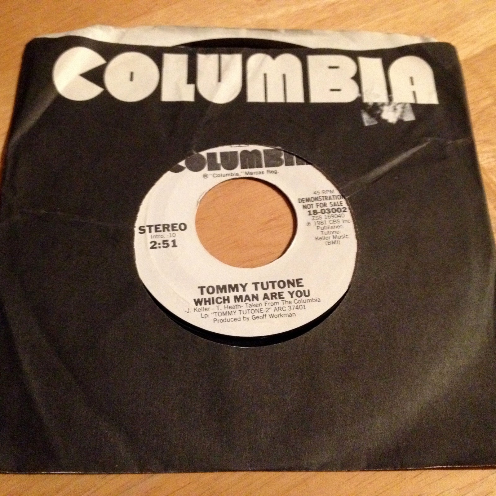 Tommy Tutone 45 Which Man Are You PROMO | eBay