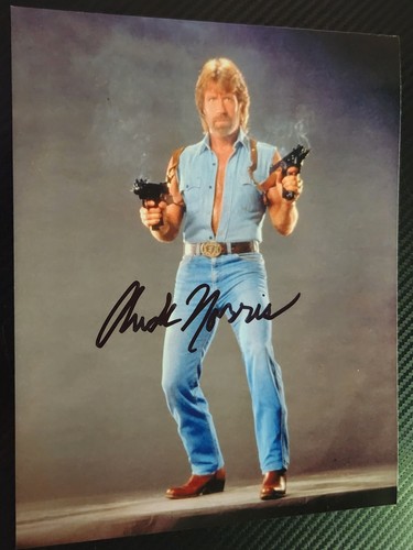 Chuck Norris Signed 8x10 COA Autograph Photograph | eBay