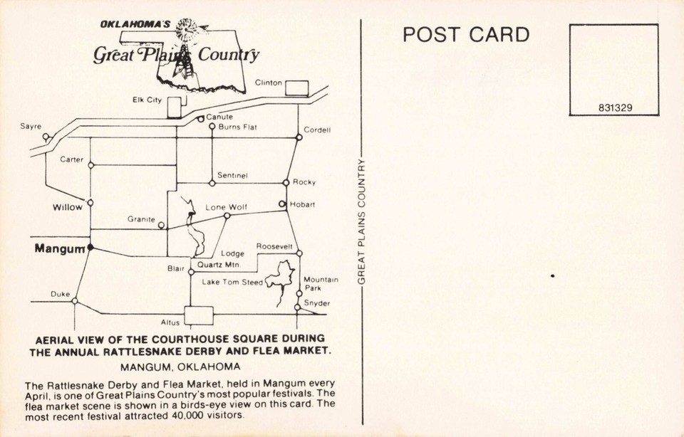 Courthouse Square Rattlesnake Derby & Flea Market Mangum, Oklahoma ...