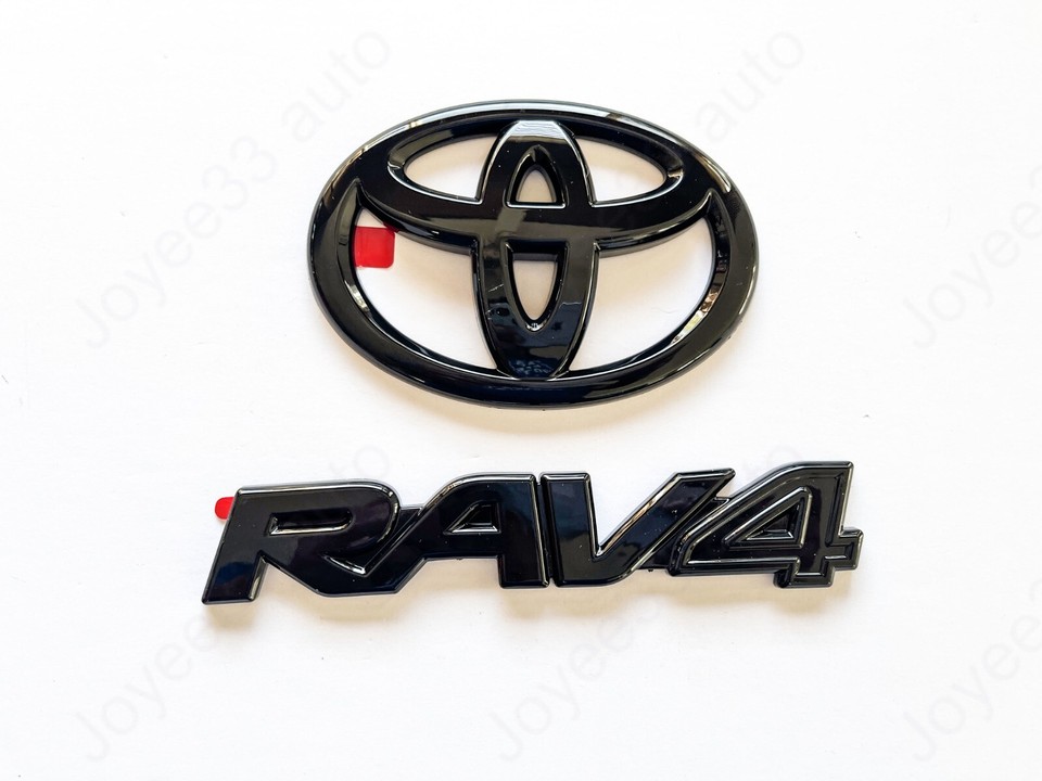 2019-2024 Toyota Rav4 XLE AWD Hybrid Gloss Blackout Overlay !! Emblems ...