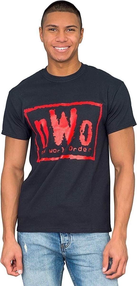 Nwo T Shirt NWo New World Order Red Spray Paint Title Belt Red T-shirt ...
