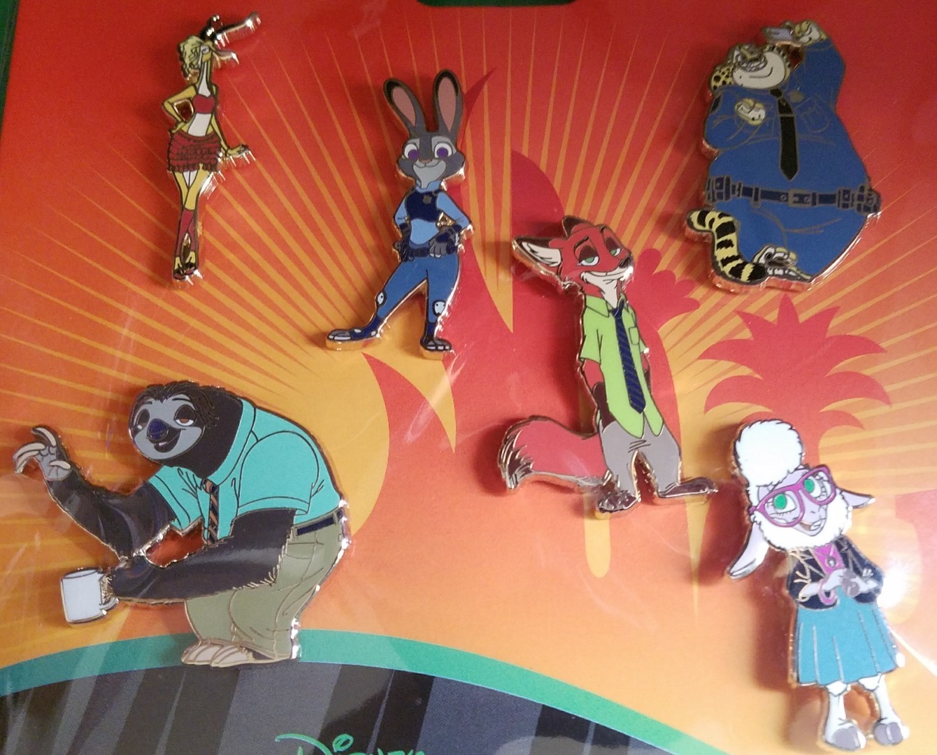 Disney Pins Zootopia Booster Set Authentic Disney Parks NEW FREE ...