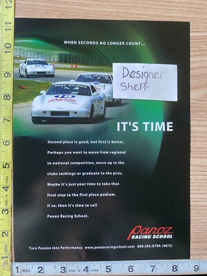 Panoz Racing School It's Time 2001 Vintage Print Advertisement | eBay