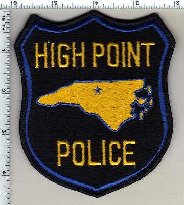 High Point Police (North Carolina) Shoulder Patch - new from 1997 | eBay