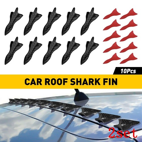 20X Car Accessori Carbon Fiber Shark Fin Diffuser Vortex Spoiler ...