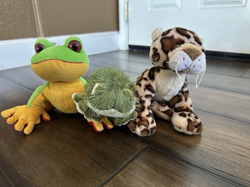 LOT 3 GANZ WEBKINZ PLUSH TOYs Frog, Cheetah, Gecko | eBay