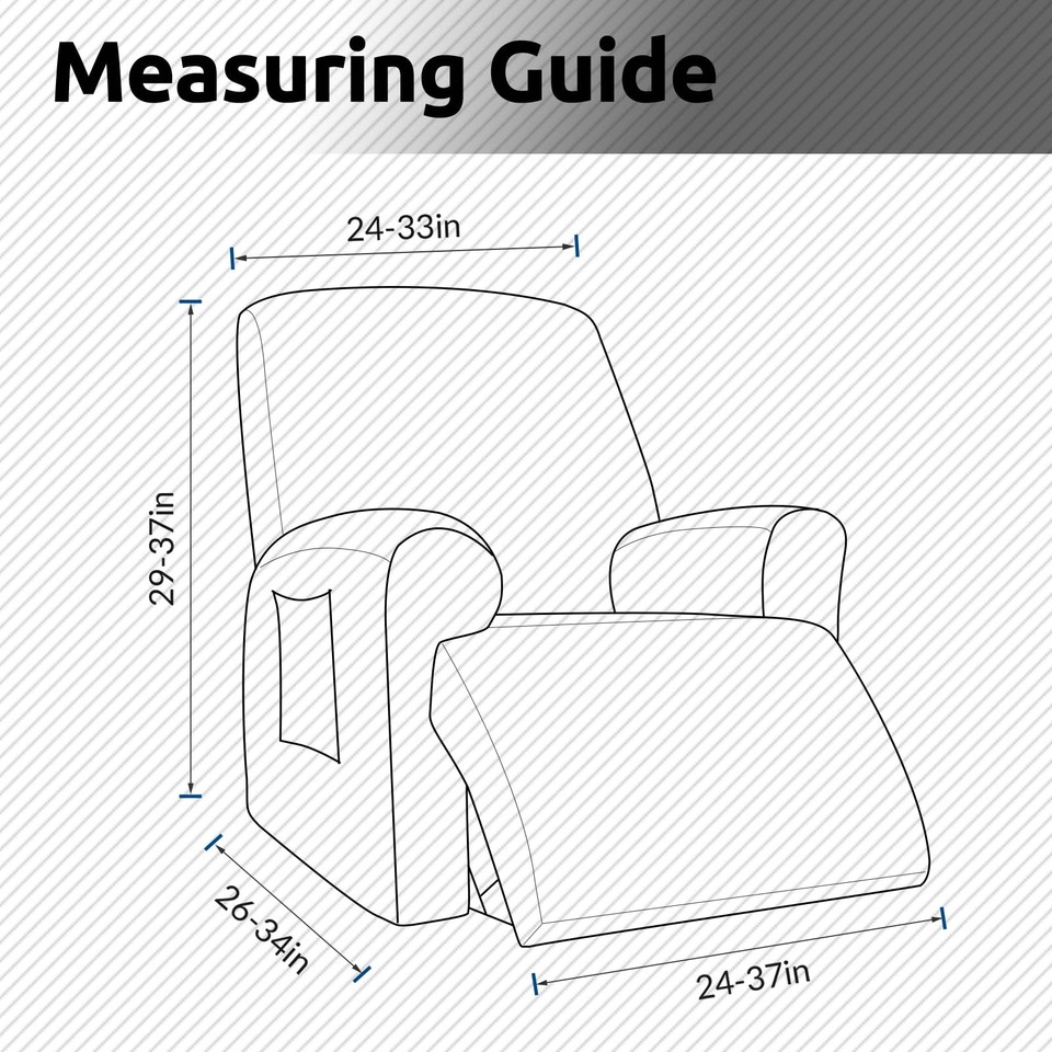KEKUOU Recliner Chair Cover for Lazy Boy - Stretch Slipcover Couch ...