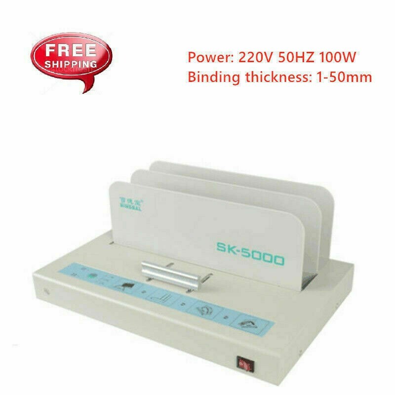 A3 A4 A5 A6 Automatic Hot Melt Binding Machine Thermal Glue Book Binder ...