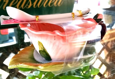 NEW GARDEN COLLECTION BY CORNER RUBY, BEE SPOON, FLOWER CUP & LEAF ...